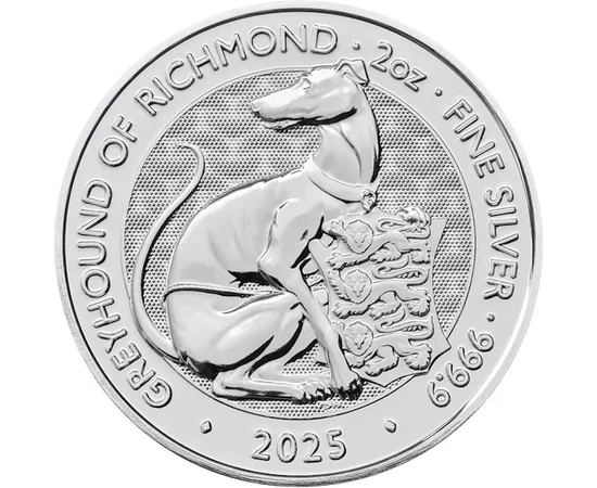 Ogarul din Richmond, 5 lire, argint, Marea Britanie, 2025