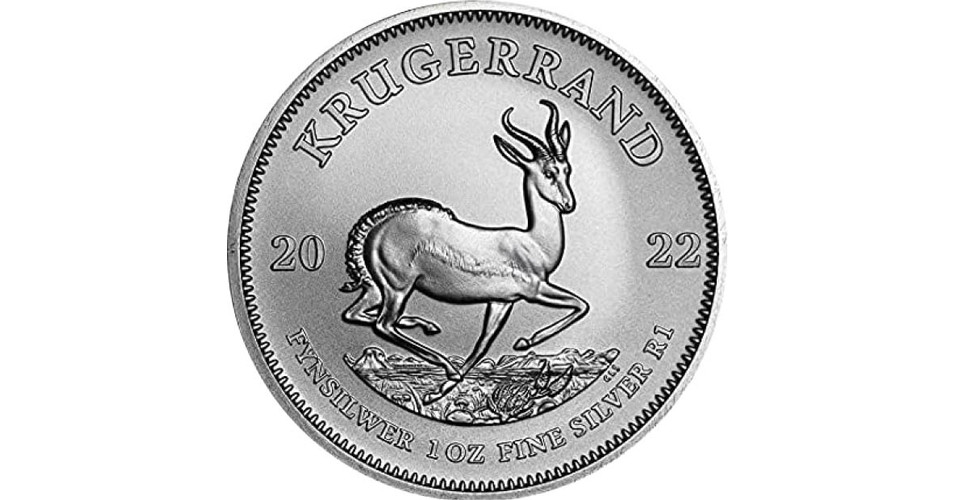 Krugerrand din argint, 1 rand, argint, Republica Africa de Sud, 2022