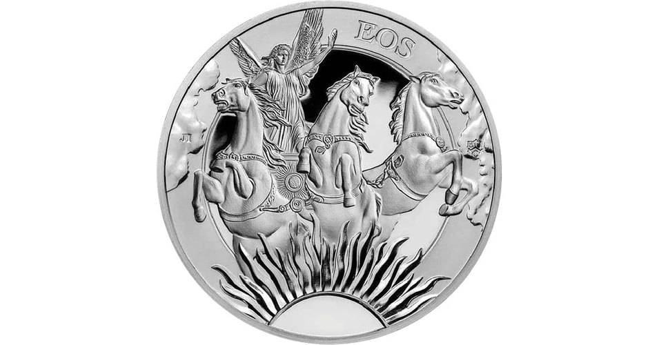 Zeiţa zorilor, 1 liră, argint, Insula Sfânta Elena, 2023