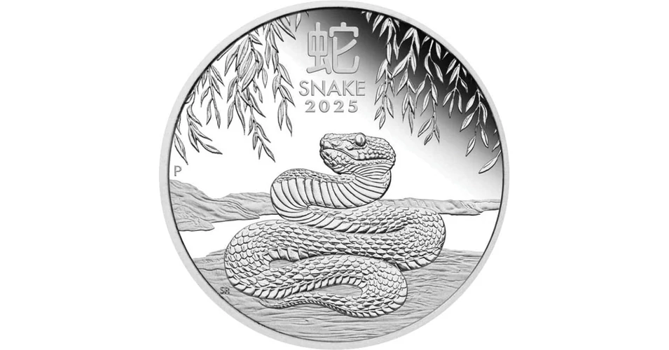 Se apropie Anul Şarpelui, 1 dolar, argint, Australia, 2025