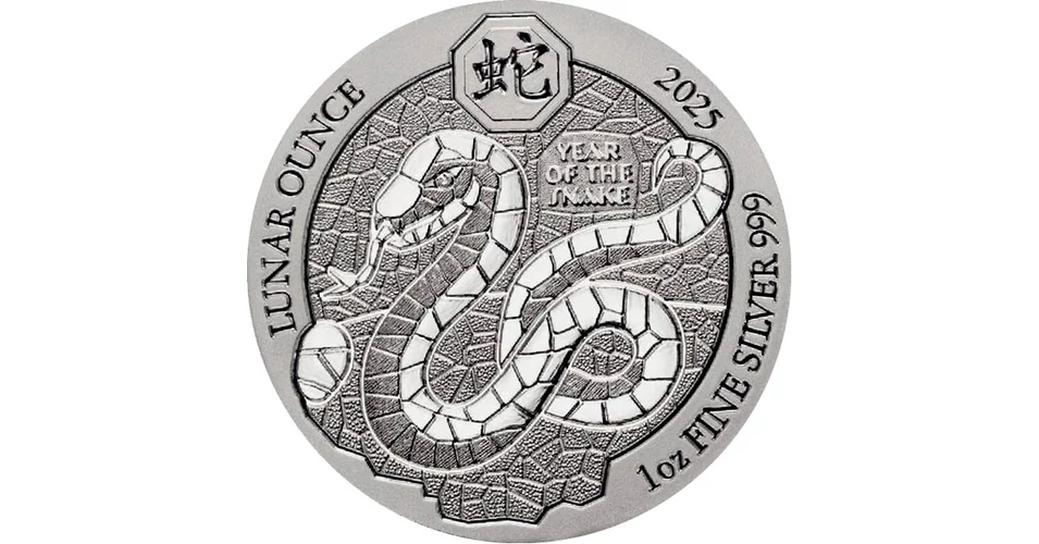 Anul Şarpelui va aduce schimbări, 50 franci, argint, Rwanda, 2025