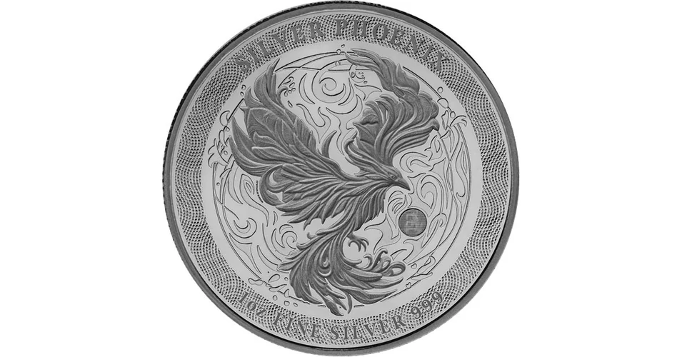 Renaşterea păsării Phoenix, 2 dolari, argint, Niue, 2025