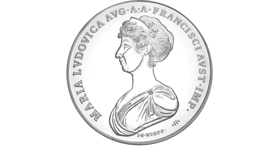Arhiducesă a Casei de Habsburg-Lorena, replică, aliaj placat cu argint ...